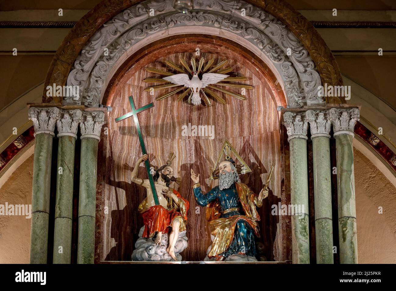 Immaculate Conception cathedral, Cuenca, Ecuador. The Holy Trinity ...