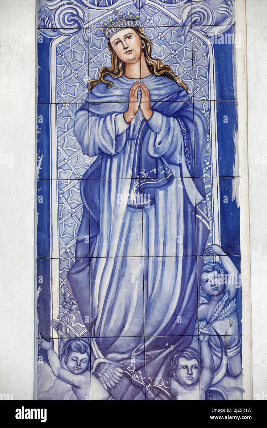 Immaculate Conception monastery mosaic, Riobamba, Ecuador. Virgin mary ...