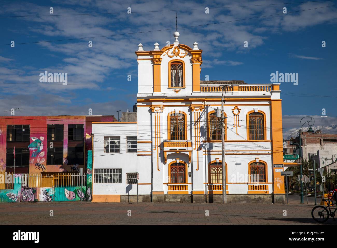 Heritage building in Riobamba, Ecuador Stock Photo - Alamy