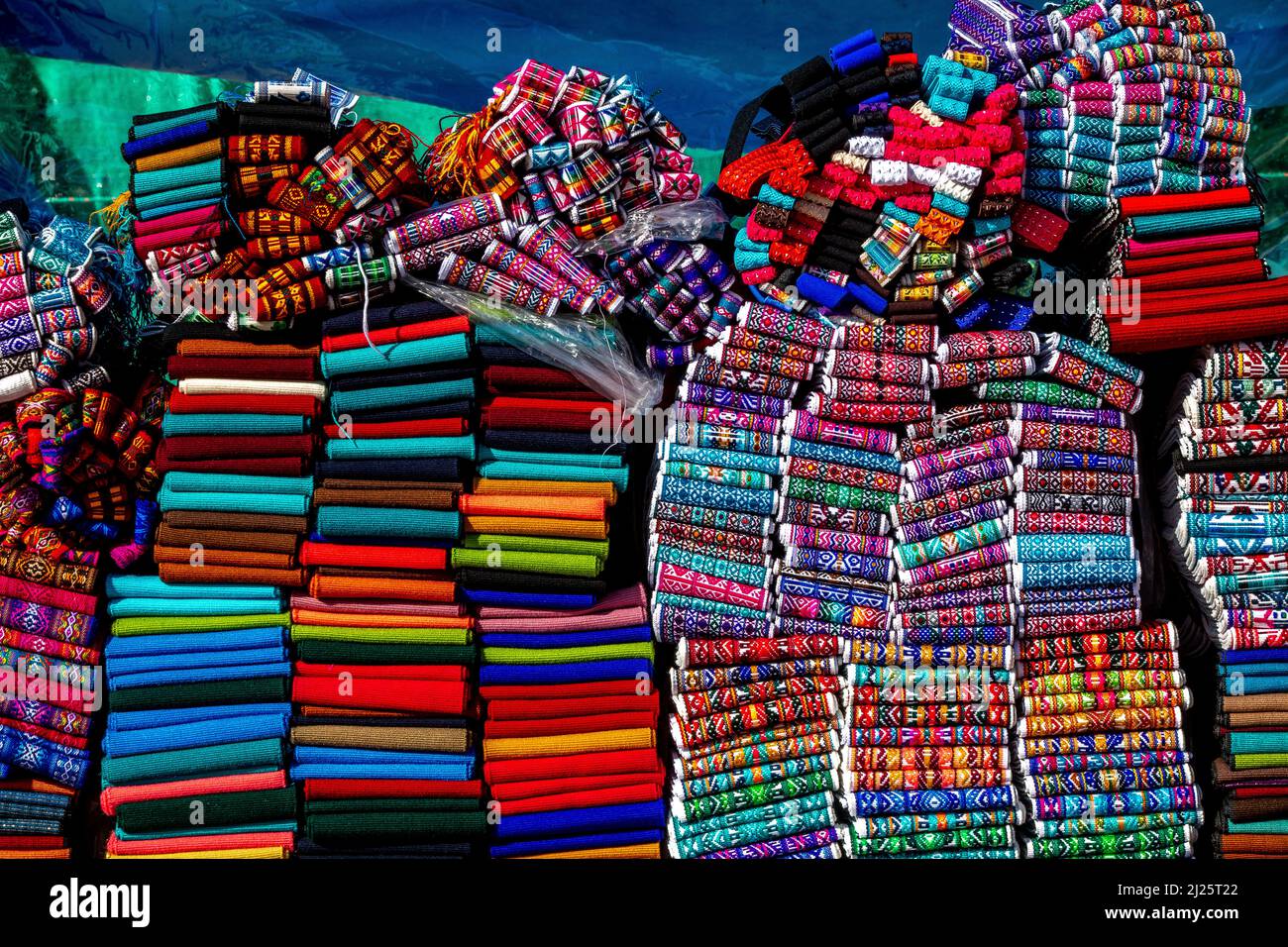 Shop at the weekly market in the center of Riobamba, Ecuador Stock ...