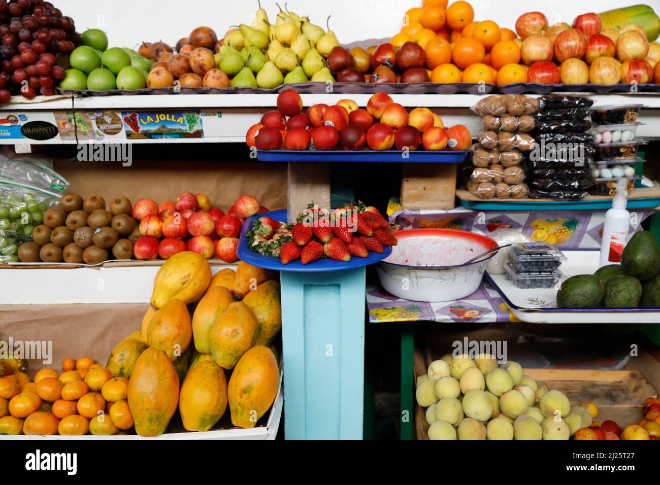 Fruit sold in a Riobamba market, Ecuador Stock Photo - Alamy