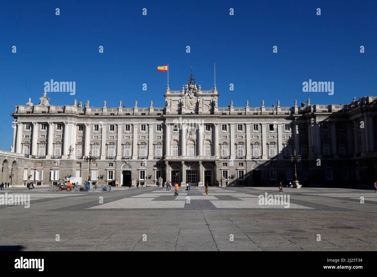 Facade of the Palacio Real, Royal Palace Stock Photo - Alamy