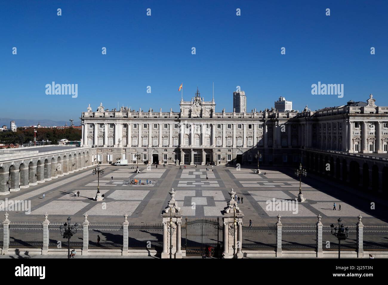 Facade of the Palacio Real, Royal Palace Stock Photo - Alamy