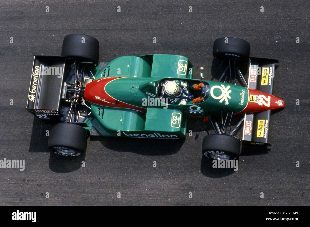 Riccardo Patrese (ITA) Alfa Romeo 185T Stock Photo - Alamy