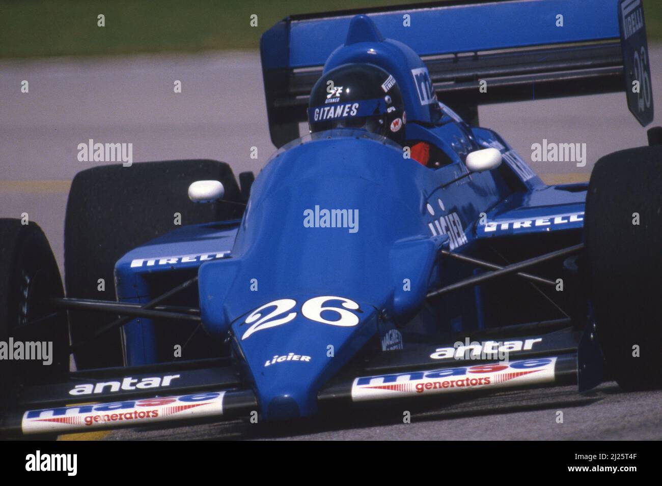 Jacques Laffite (FRA) Ligier JS25 Renault Stock Photo - Alamy