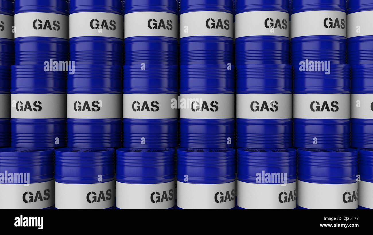 metal bottles containing blue liquid fuel render illustration 3d image ...