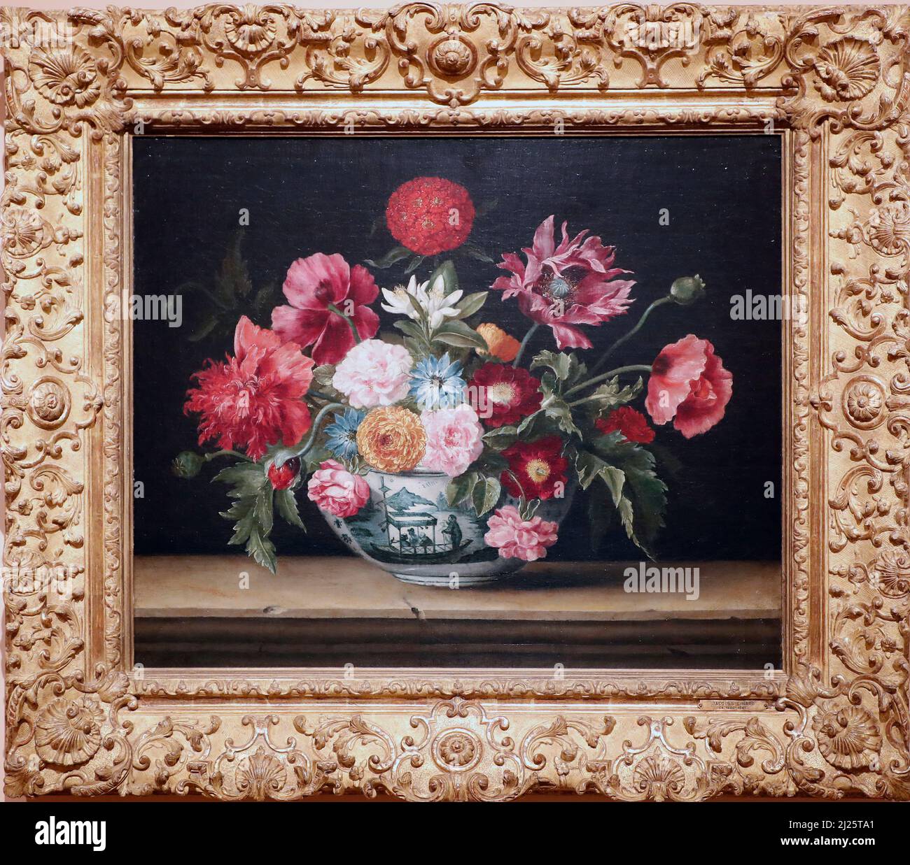 Thyssen-Bornemisza museum. Chinese bowl with flowers. jacques Linard ...