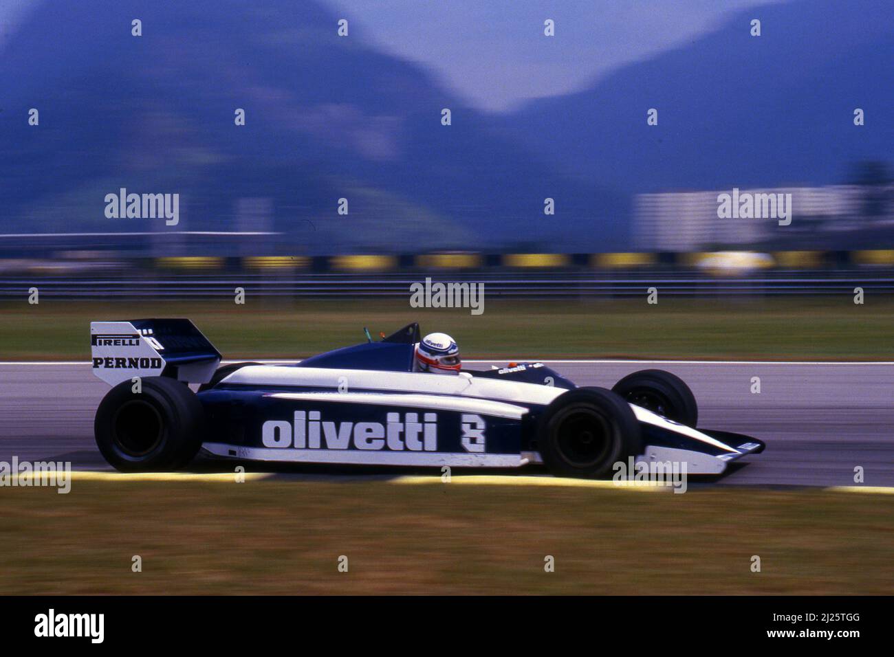 Francois Hesnault (FRA) Brabham BT54 Bmw Stock Photo - Alamy