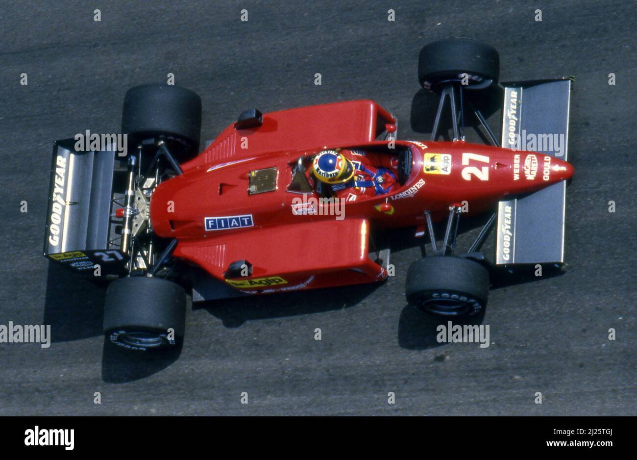 Michele Alboreto (ITA) Ferrari 156/85 2nd position Stock Photo - Alamy