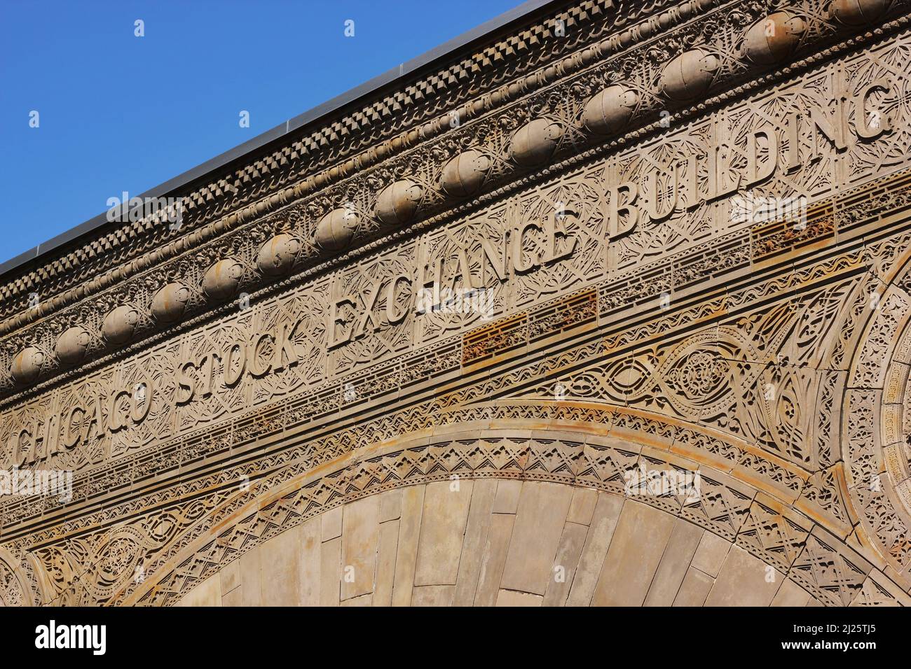 The original arch from the old Chicago Stock Exchange Stock Photo - Alamy