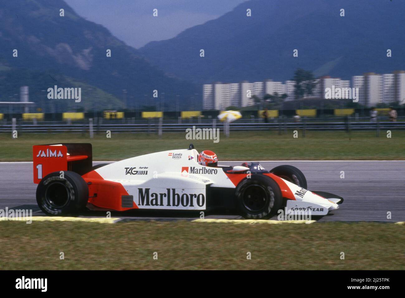 Niki Lauda (AUT) McLaren MP4/2B Tag Porsche Stock Photo - Alamy