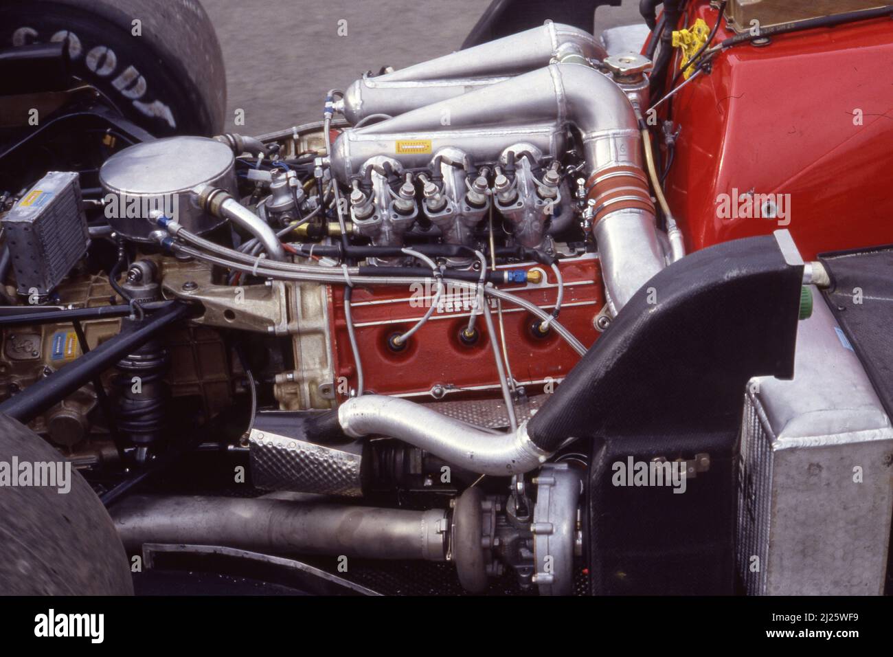 Ferrari 156/85 engine Stock Photo - Alamy