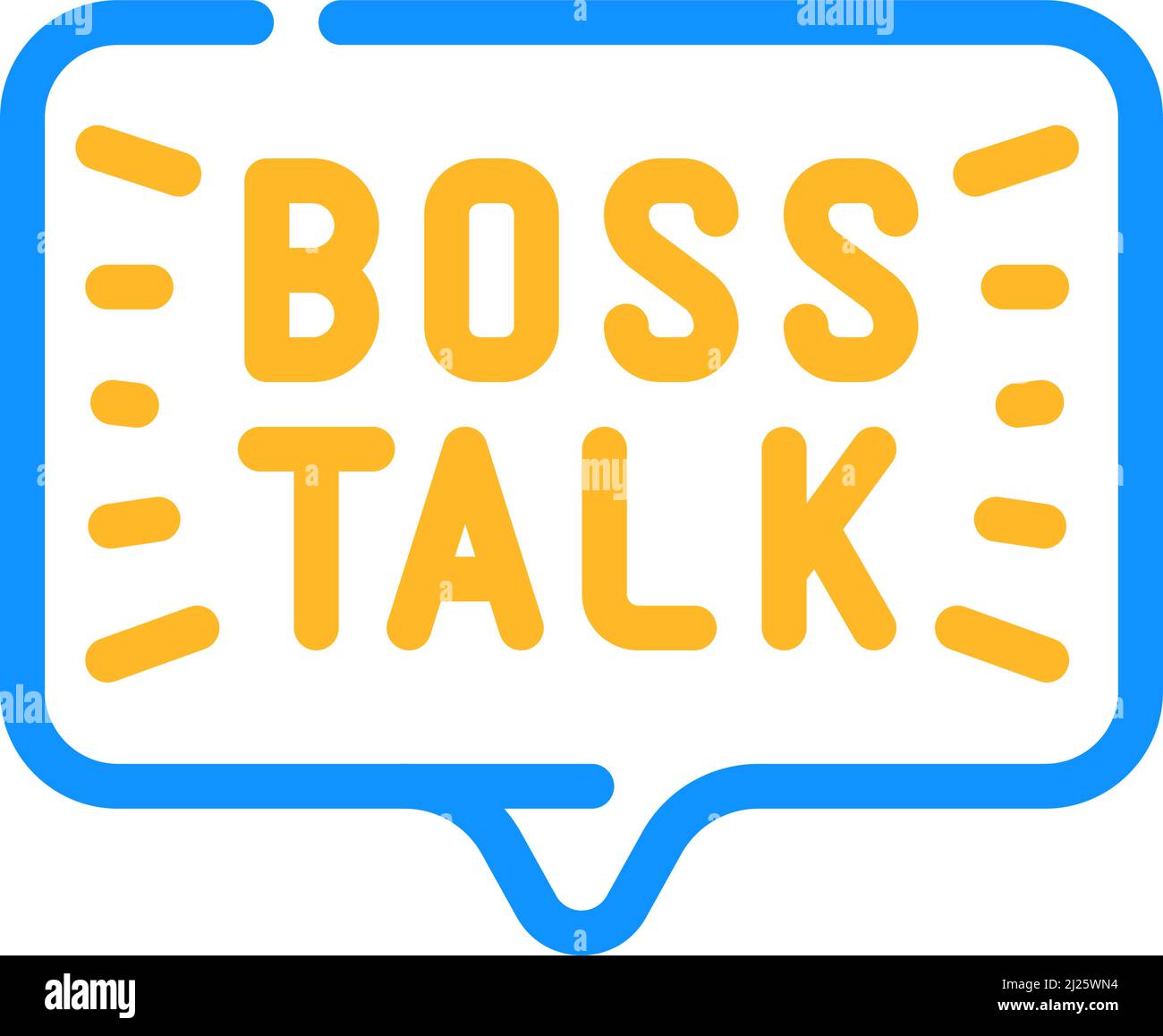 boss talk color icon vector illustration Stock Vector Image & Art - Alamy