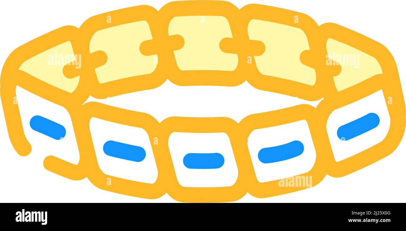 gold bracelet color icon vector illustration Stock Vector Image & Art ...