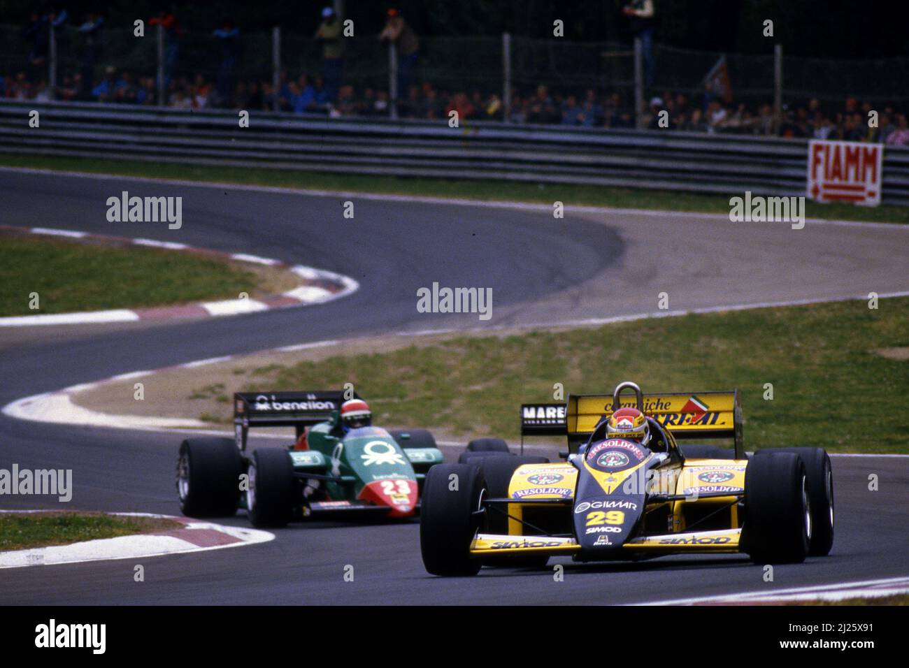 Pierluigi Martini (ITA) Minardi M185 Motori Moderni Stock Photo - Alamy