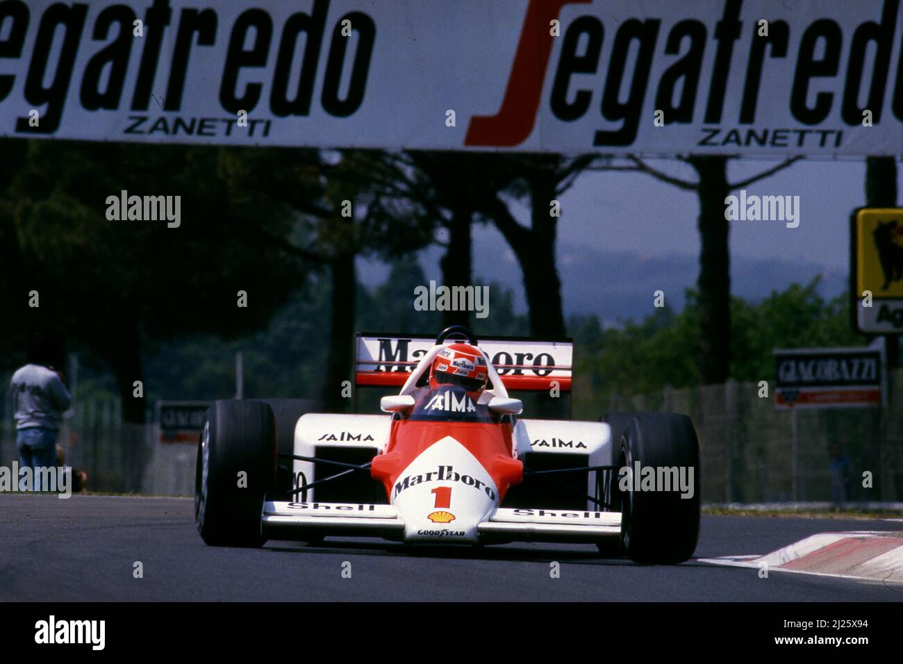 Niki Lauda (AUT) McLaren MP4/2B Tag Porsche Stock Photo - Alamy
