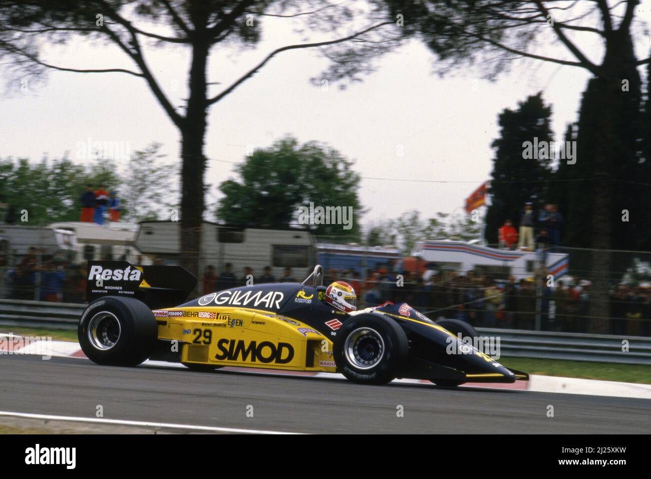 Pierluigi Martini (ITA) Minardi M185 Motori Moderni Stock Photo - Alamy