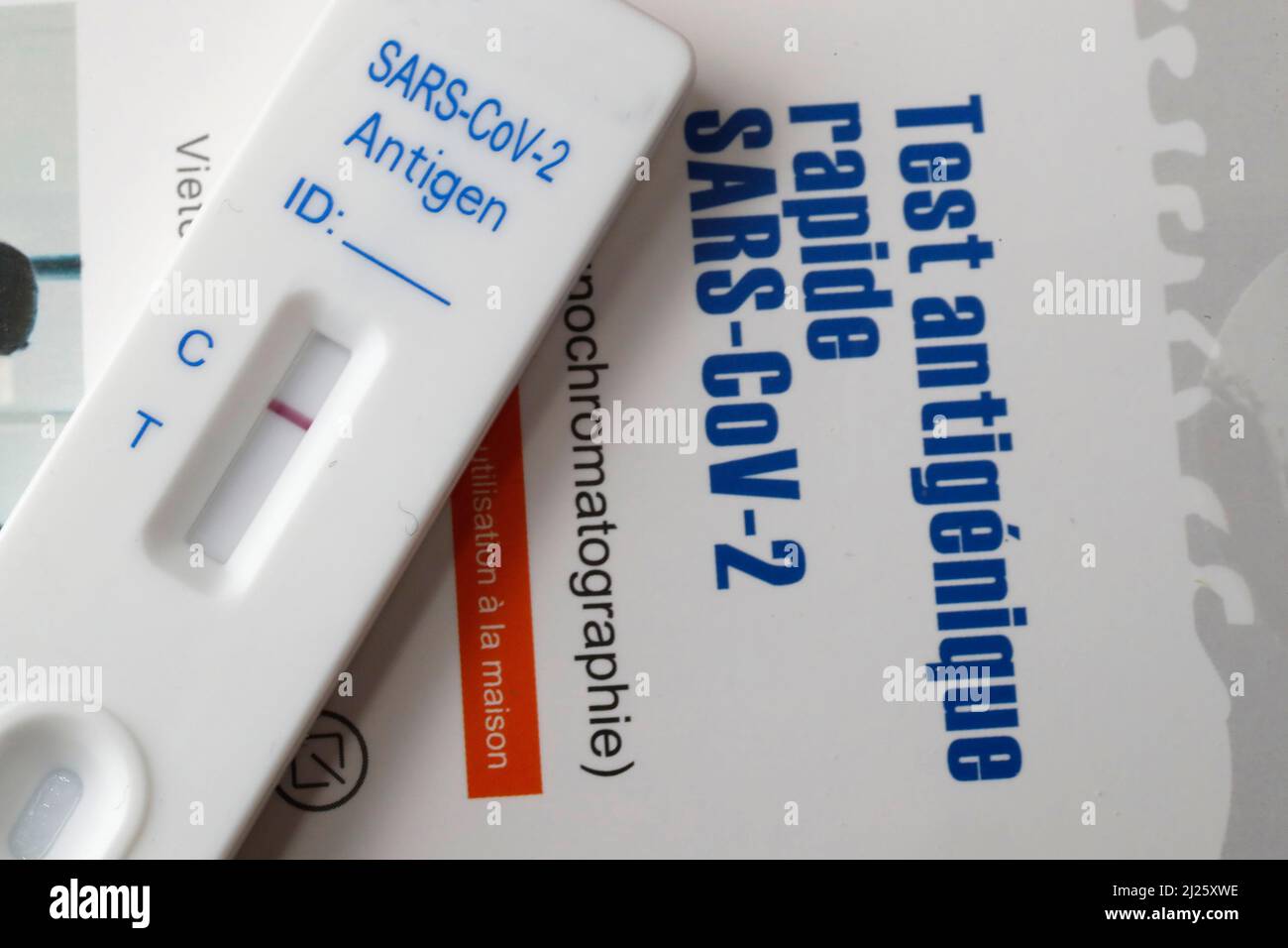 SARS-CoV-2 (COVID-19) Antigen Rapid test for selftesting. This type of ...