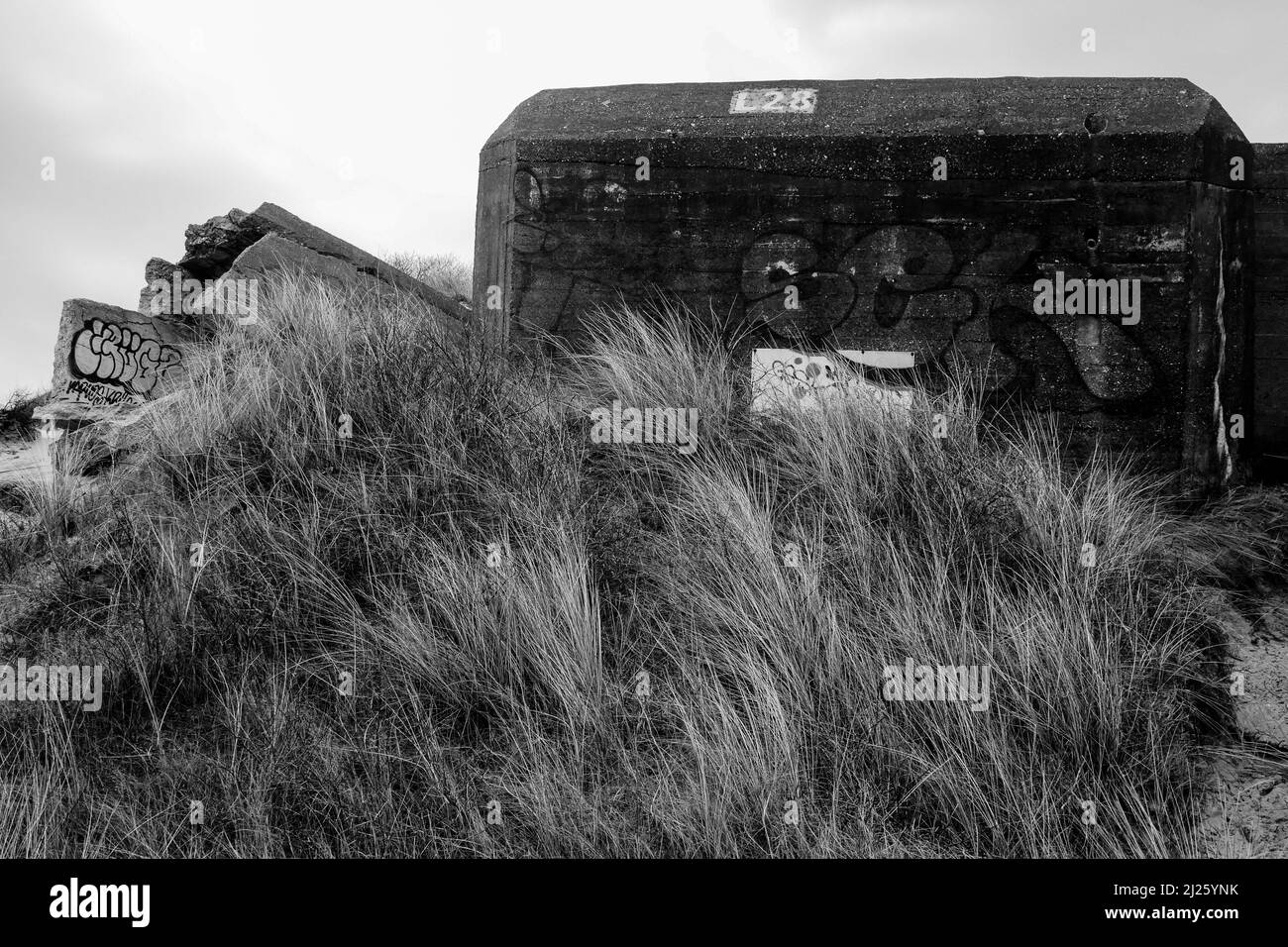 German WWII Blockhaus, Leffrinckoucke, Nord, Hauts-de-France, France ...