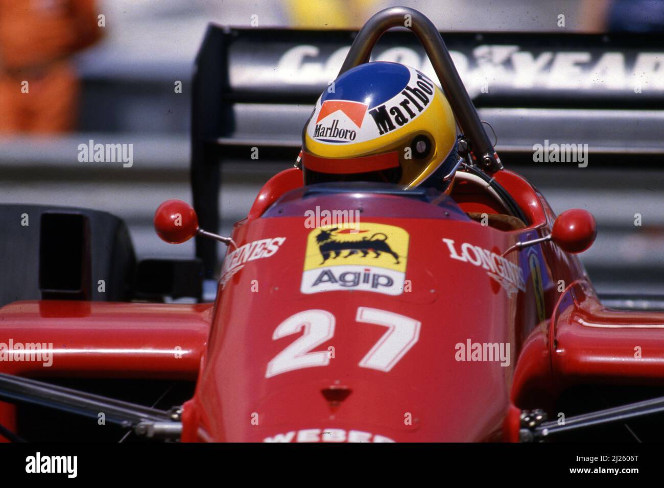 Michele Alboreto (ITA) Ferrari 156/85 2nd position Stock Photo - Alamy