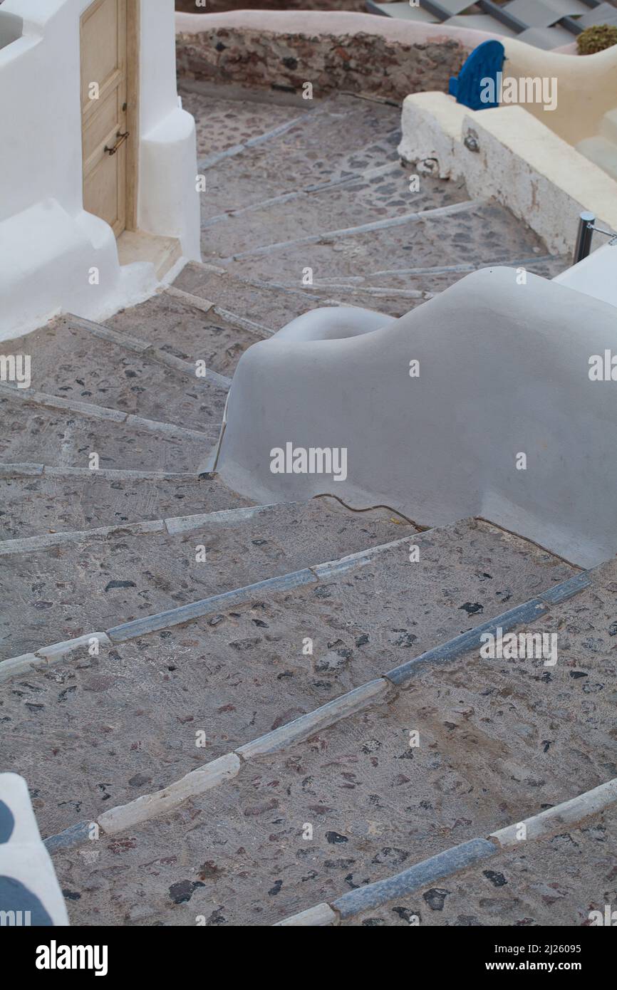 Santorini staircases hi-res stock photography and images - Alamy