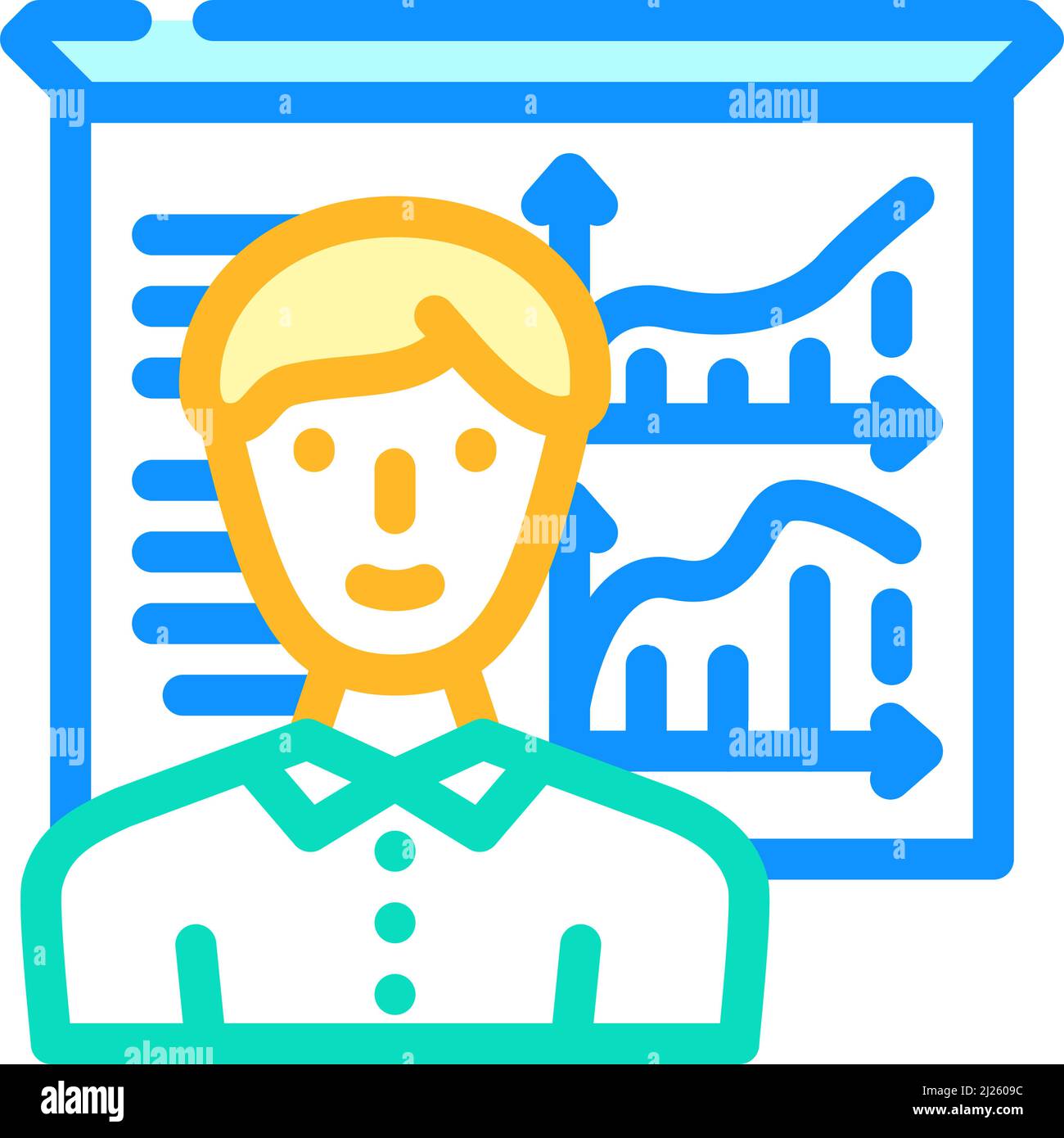 sale manager color icon vector illustration Stock Vector Image & Art ...
