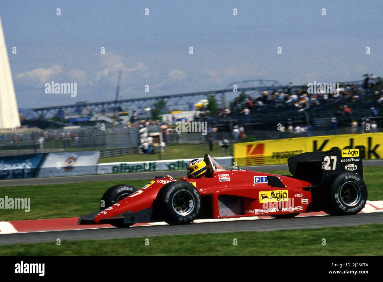 Michele Alboreto (ITA) Ferrari 156/85 1st position Stock Photo - Alamy