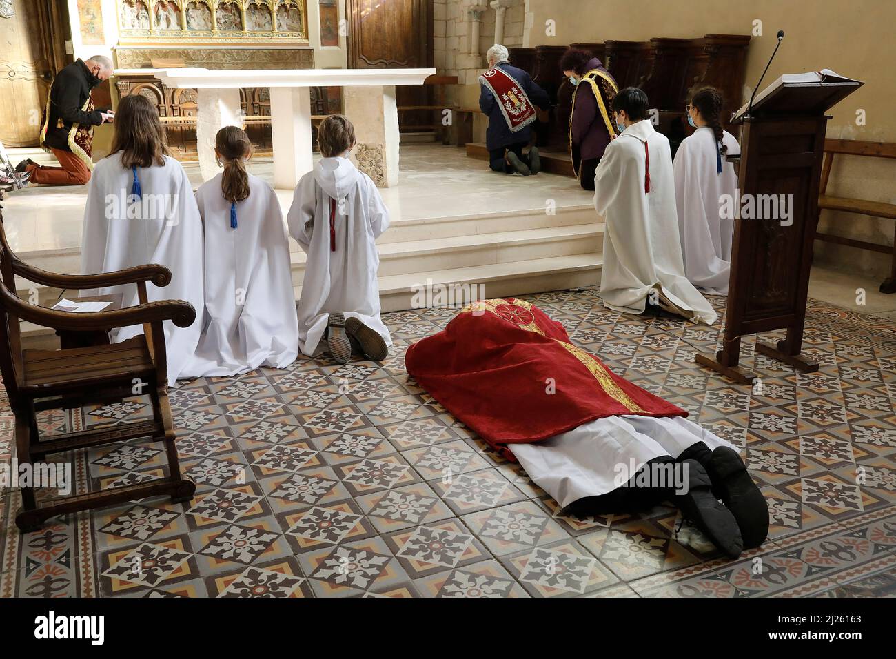 Prostration catholic hi-res stock photography and images - Alamy