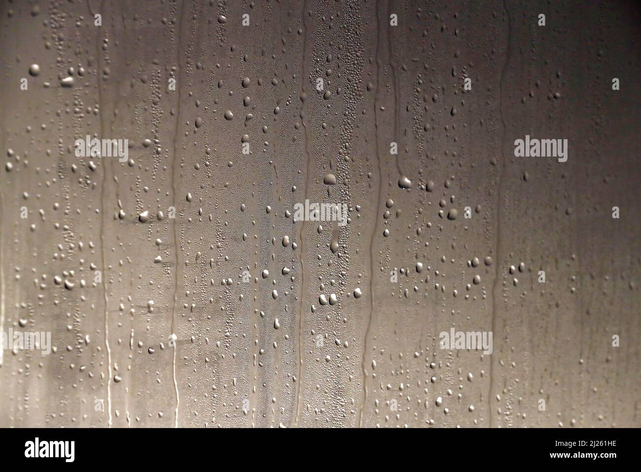 Natural water drop texture on a window Stock Photo - Alamy