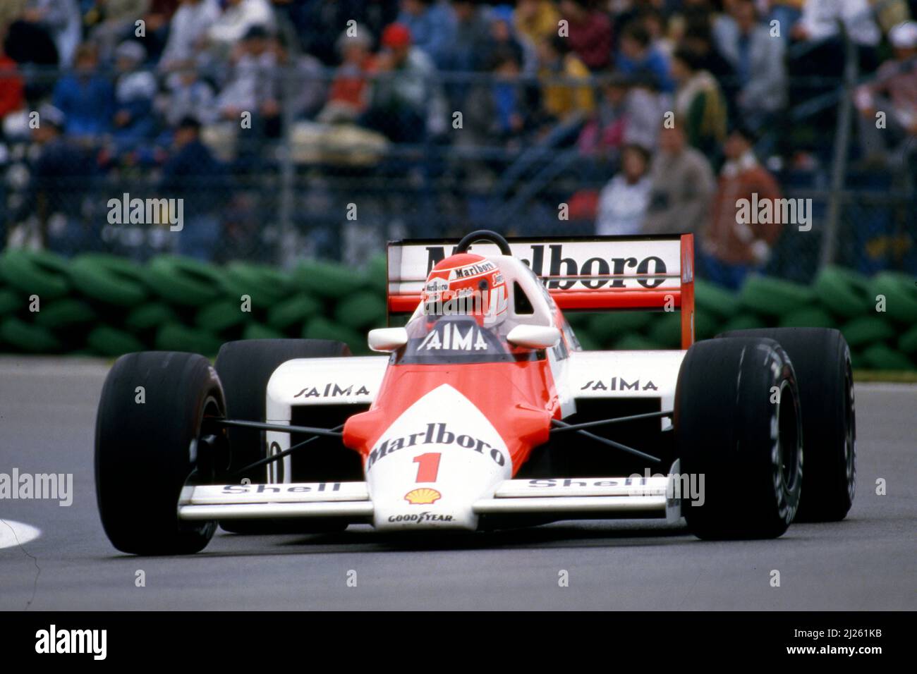 Niki Lauda (AUT) McLaren MP4/2B Tag Porsche Stock Photo - Alamy