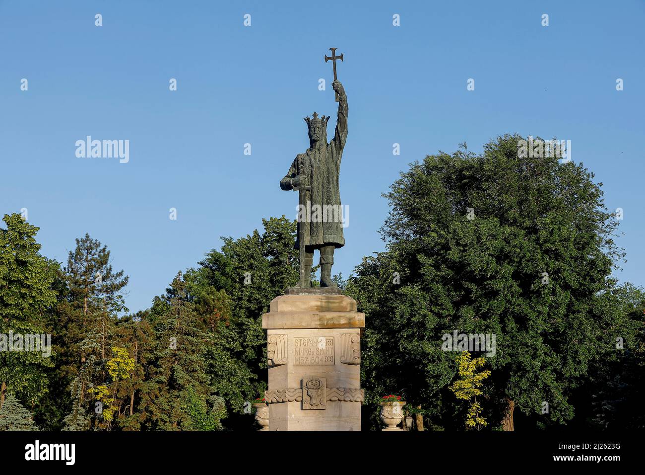 Statue of Stephen III of Moldavia, most commonly known as Stephen the ...