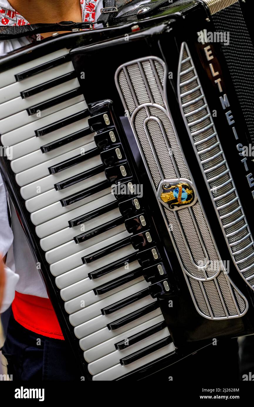 Young musician in a Chisinau park, Moldova Stock Photo - Alamy