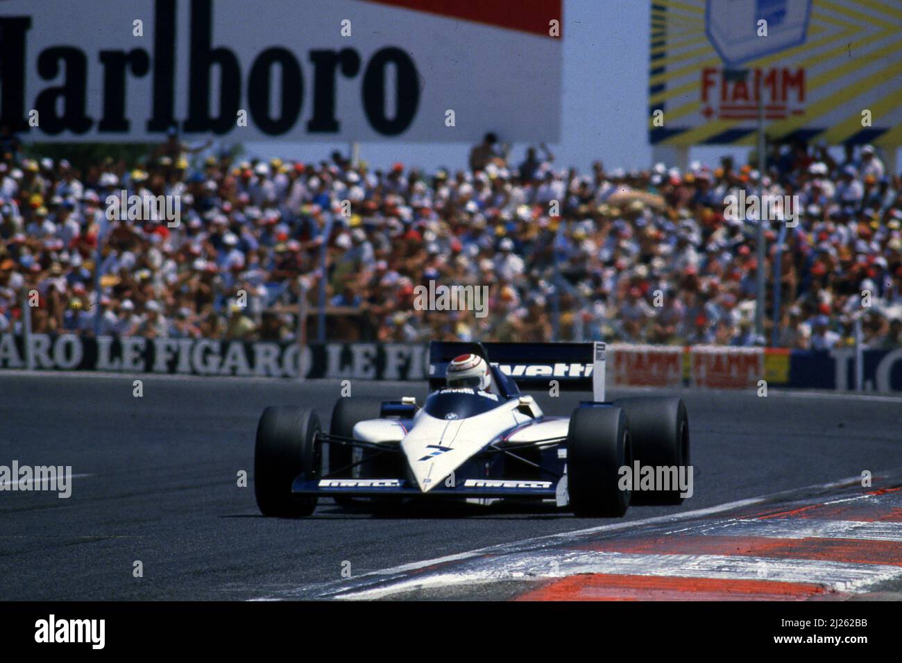 Nelson Piquet (BRA) Brabham BT54 Bmw 1st position Stock Photo - Alamy