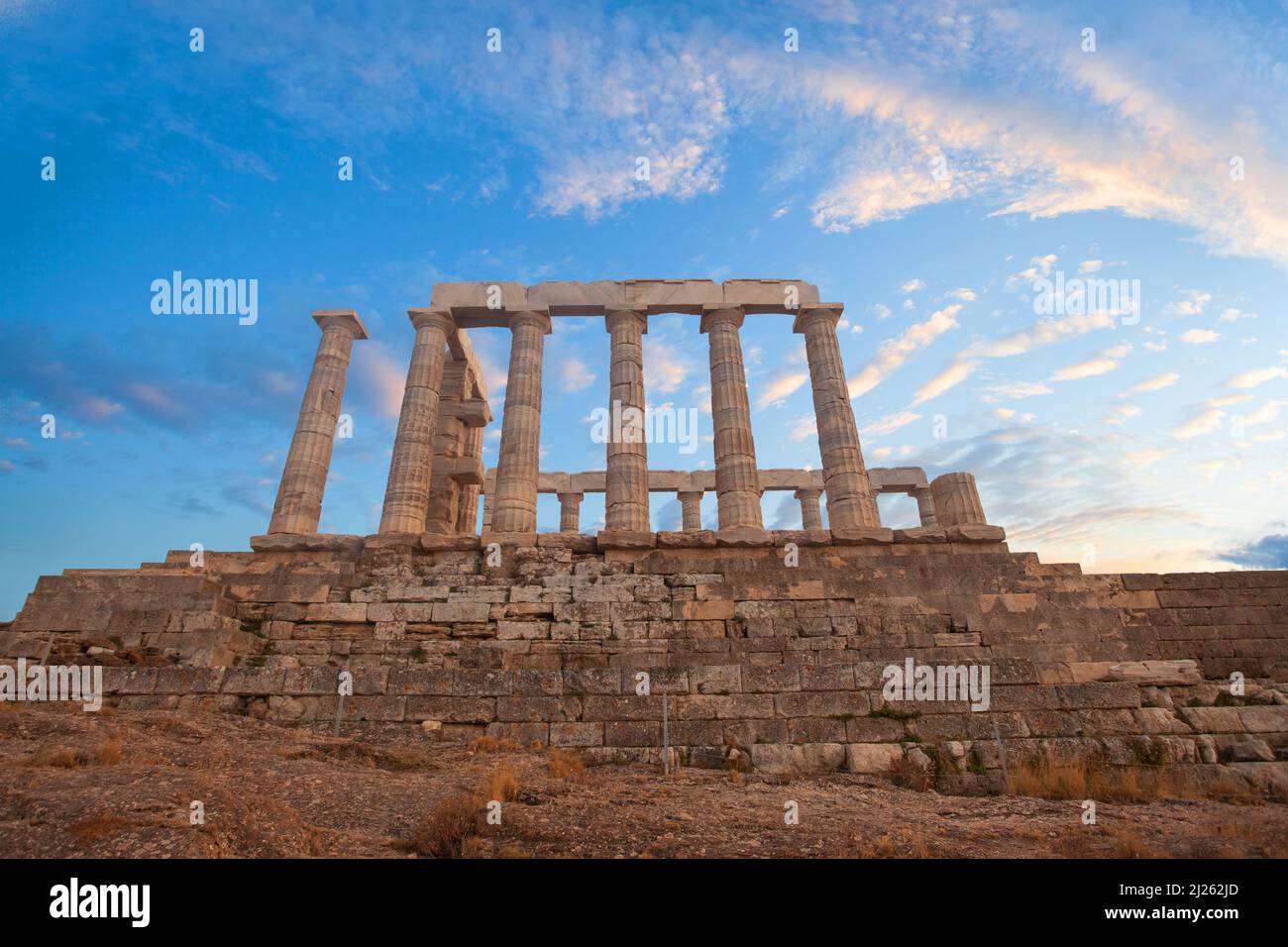 Temple of poseidon sounion byron hi-res stock photography and images ...