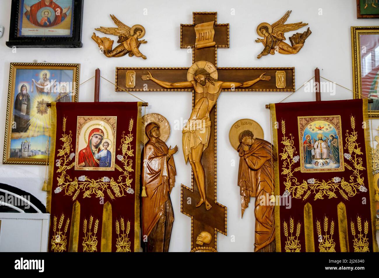 Inside Saint George's Russian orthodox church in Chisinau, Moldova ...