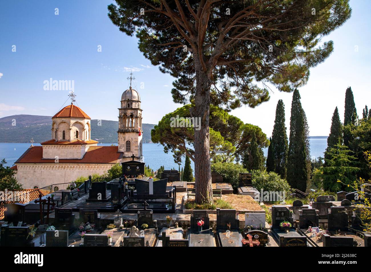 Savina monastery church and cemetery, Herceg Novi, Montenegro Stock ...