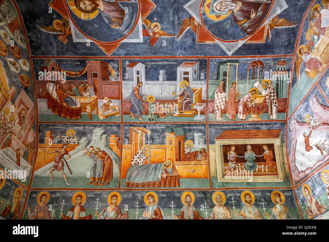 Moraca orthodox monastery, Kolasin province, central Montenegro Stock ...