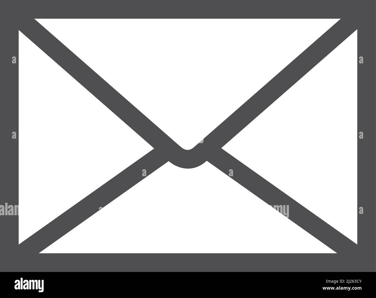 Mail line icon. Post symbol. Paper envelope sign Stock Vector Image ...