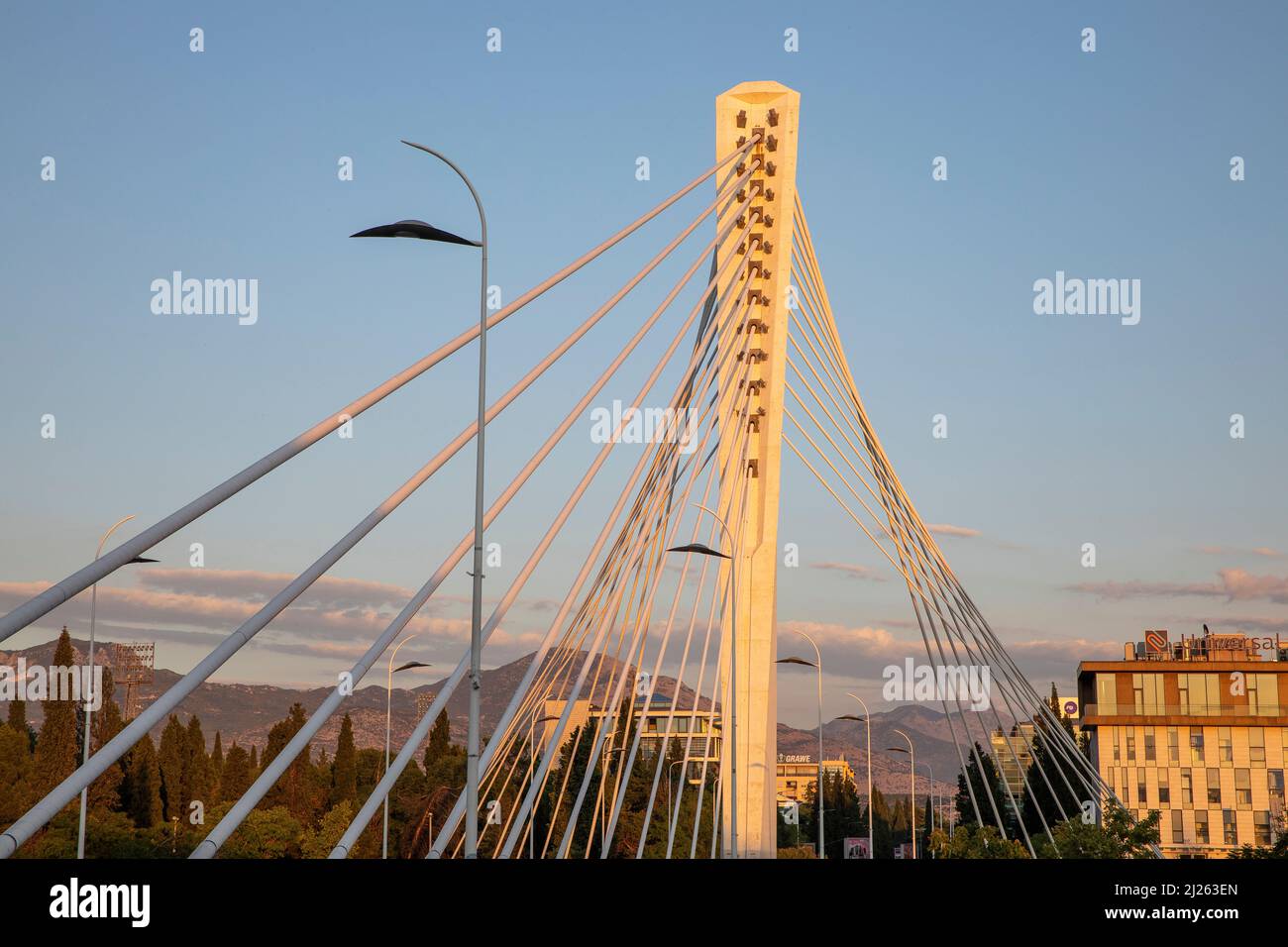 Millenium bridge, Podgorica, Montenegro Stock Photo - Alamy