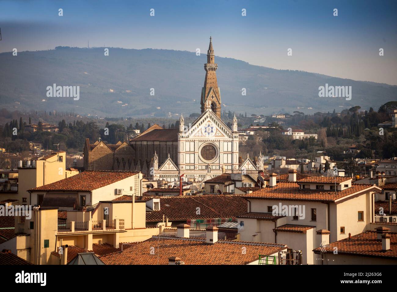Italy, Tuscany, Florence city. The Santa Croce church Stock Photo - Alamy