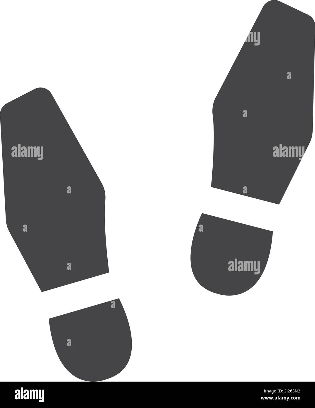 Footprint pair icon. Human step symbol. Shoe imprint Stock Vector Image ...