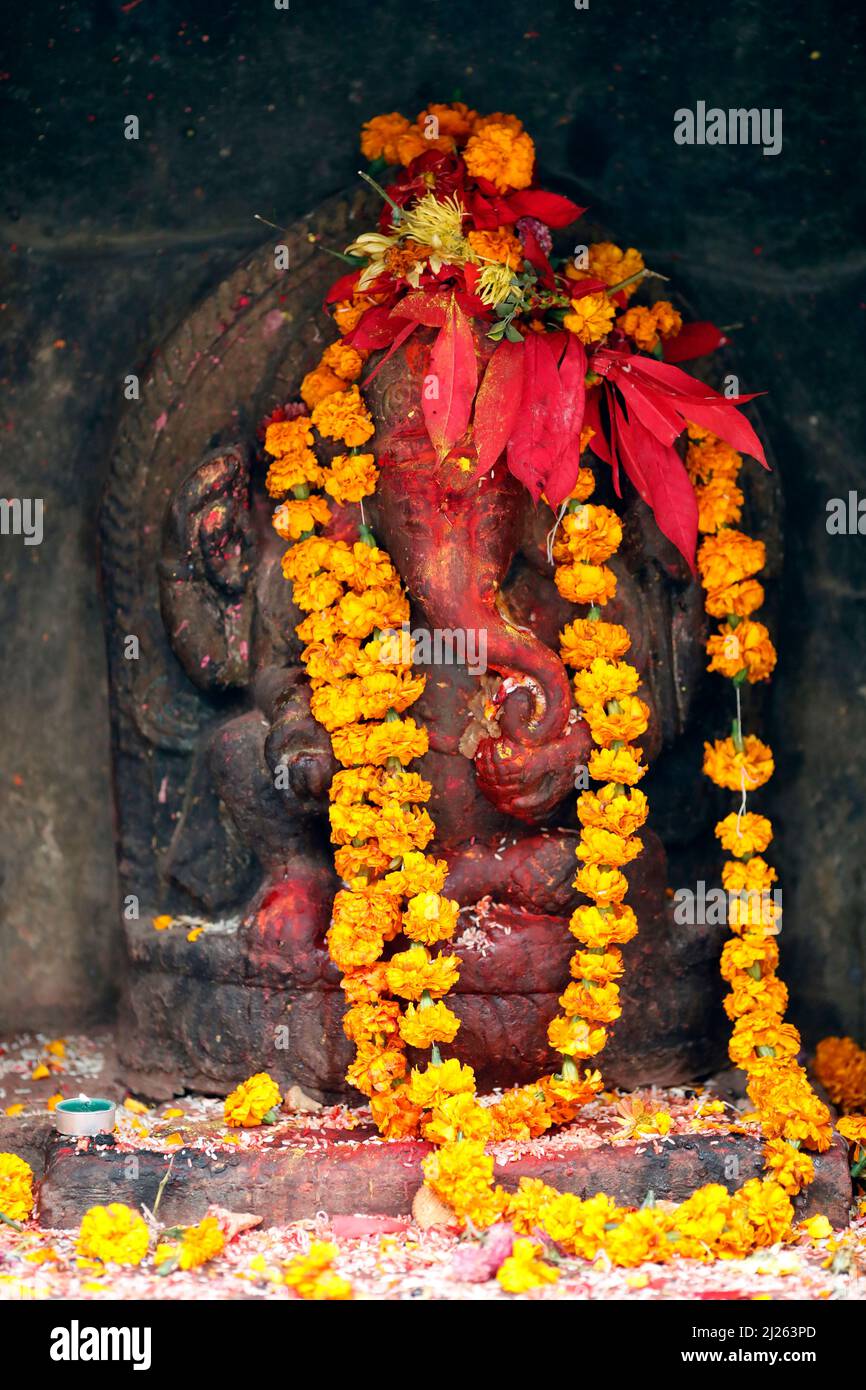 Ganesh or Ganapati, elephant-headed Hindu god Stock Photo - Alamy