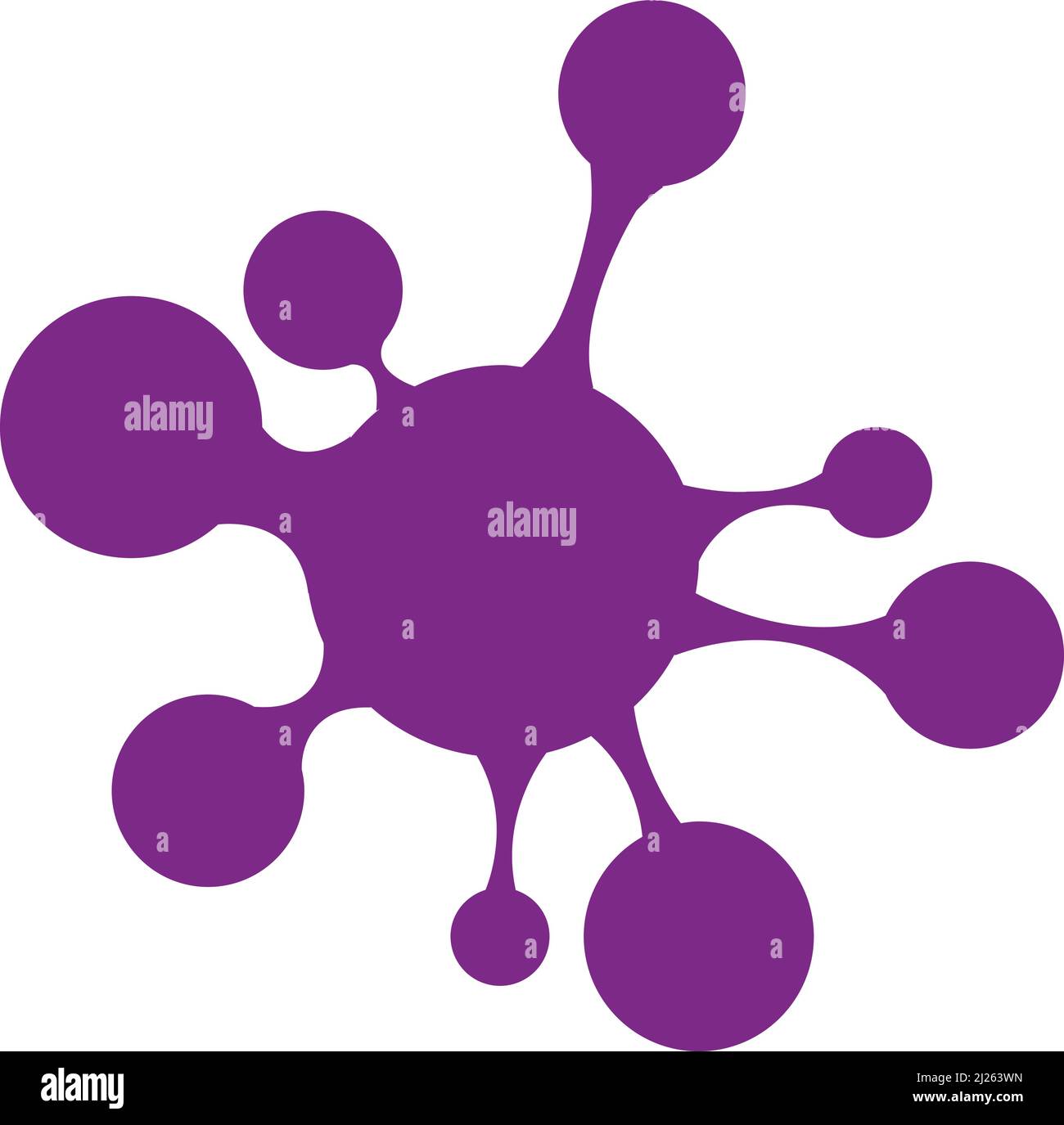 Healthy bacteria. Medical cell icon. Flat bifidobacterium Stock Vector ...