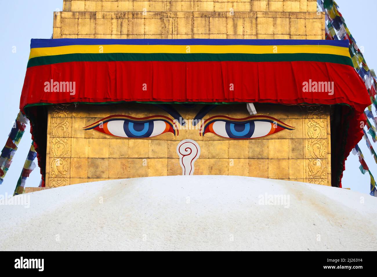 Bodnath or Boudhanath stupa the biggest buddhist stupa in Kathmandu ...