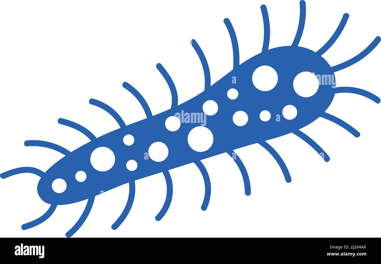 Blue pathogen cell. Bacteria icon. Amoeba sign Stock Vector Image & Art ...