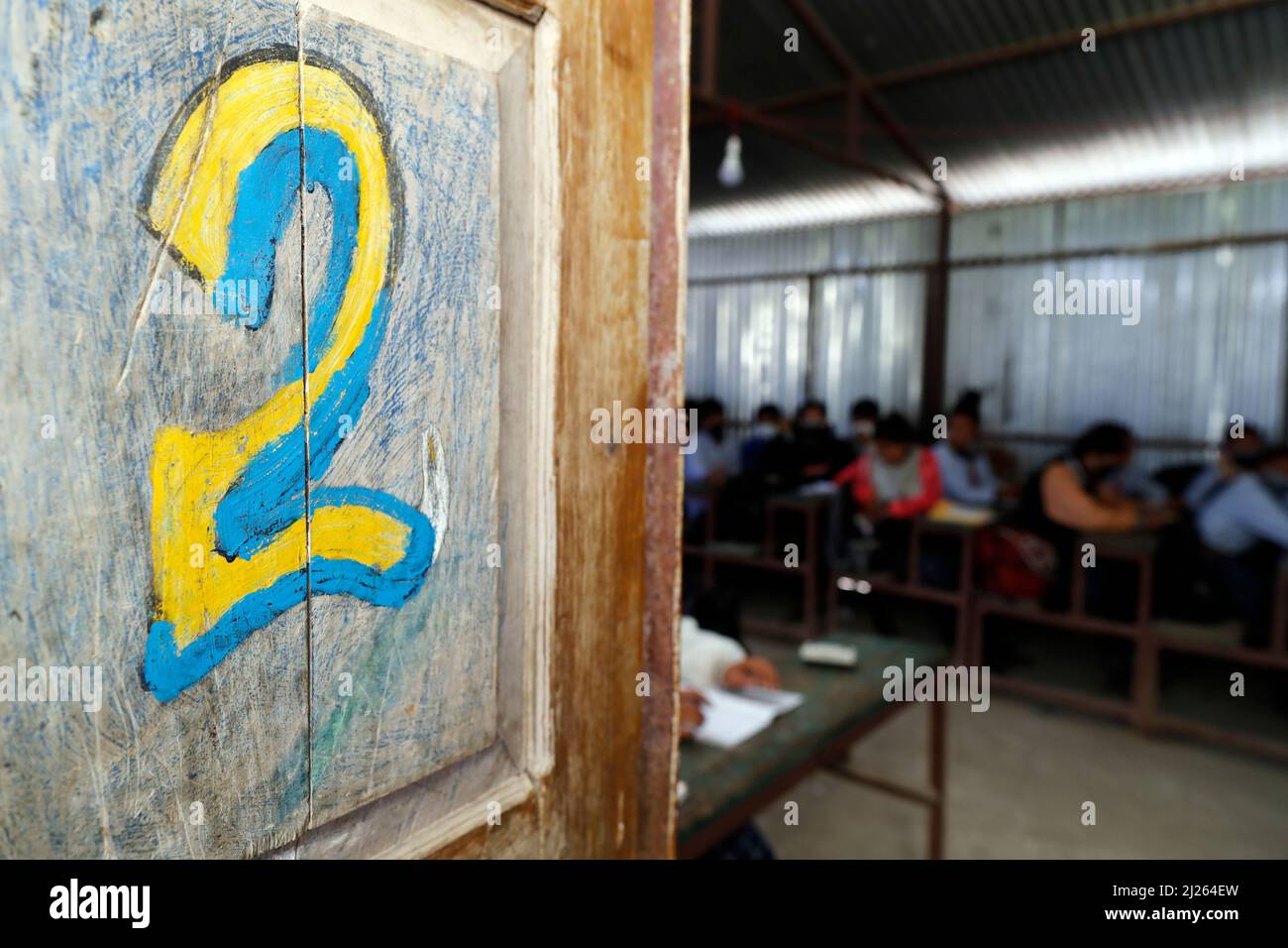 Secondary school. Pupils in classroom. Concept of education and school ...