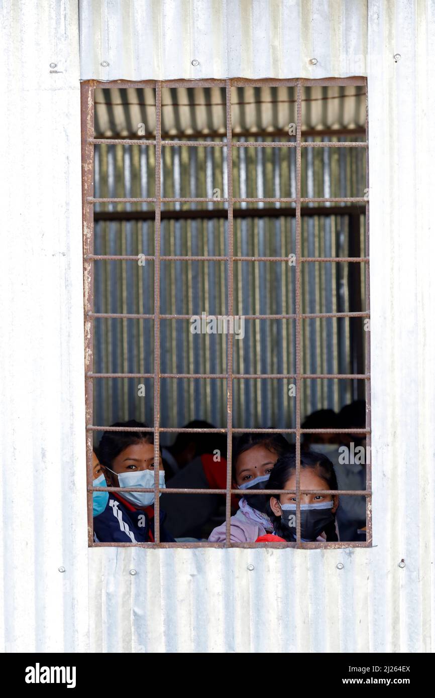 Secondary school. Pupils in classroom Stock Photo - Alamy