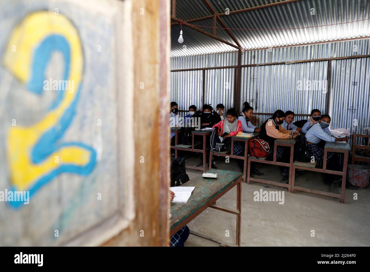 Secondary school. Pupils in classroom. Concept of education and school ...