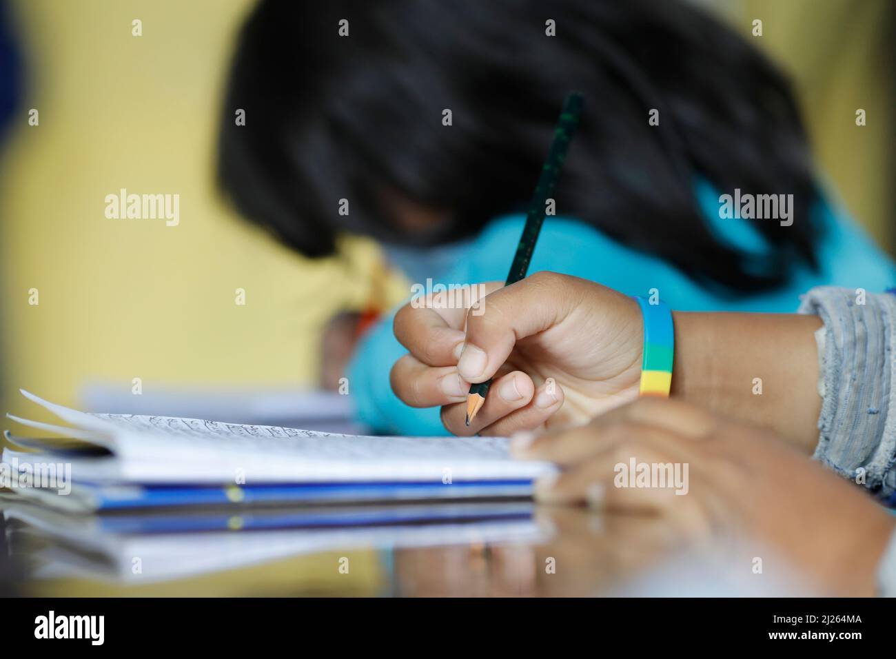 Girl at school. Morning class room Stock Photo - Alamy