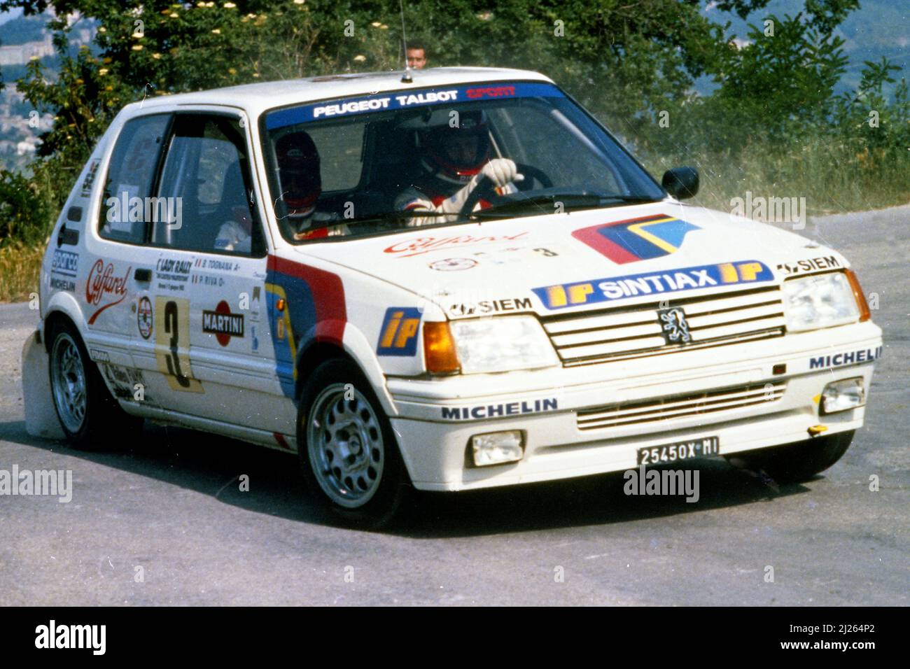 Pierangela Riva (ITA) Elisabetta Betty Tognana (ITA) Peugeot 205 GTI ...